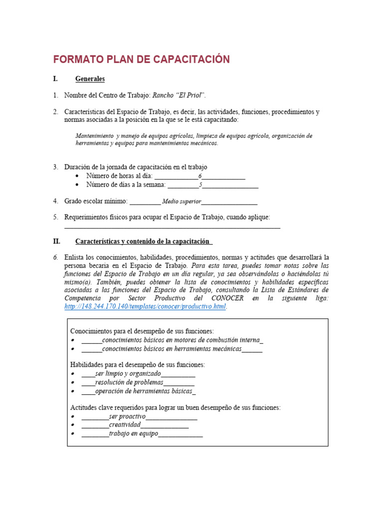 Capacitación en el Rancho "El Priol" | PDF | Creatividad