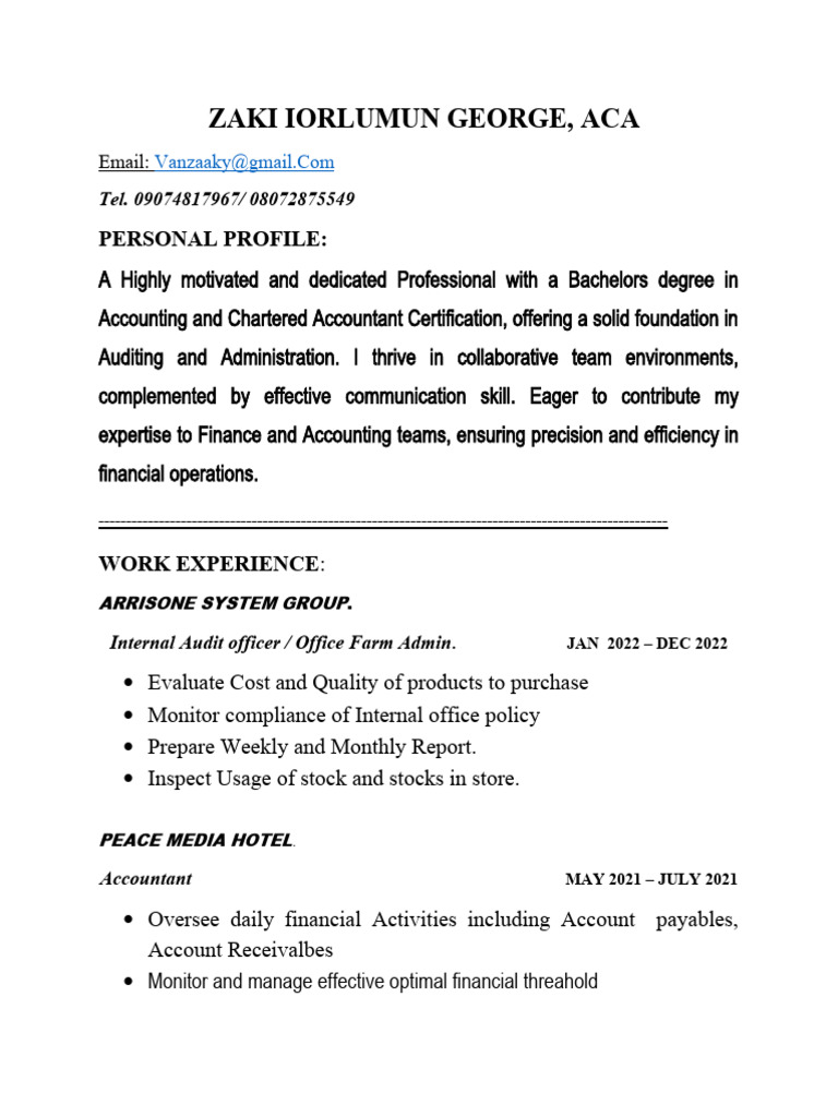 CV Revised Edition | PDF | Accounting | Audit