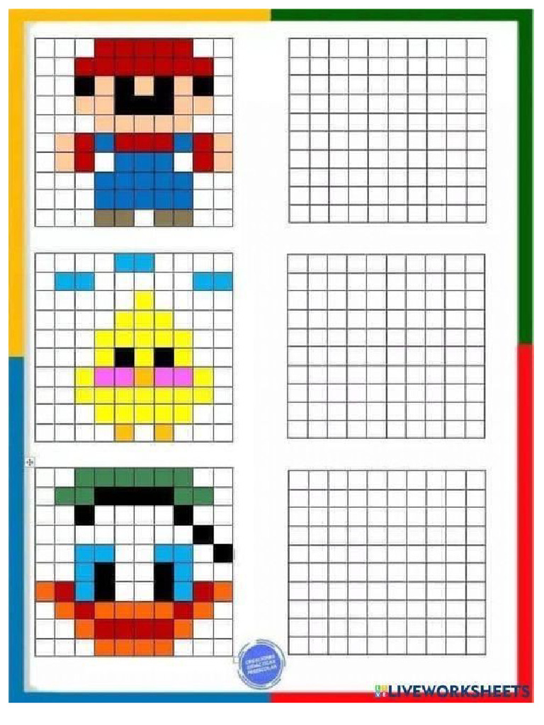 Arte - Atividade com quadradinhos | PDF