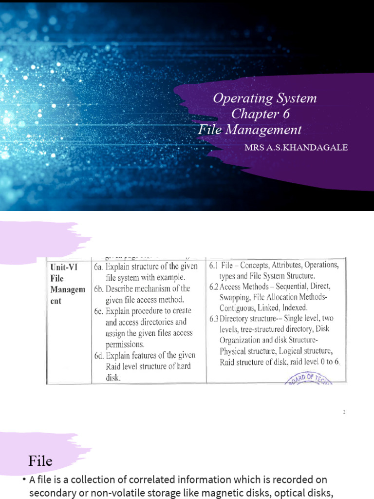 CH6 1 | PDF | Computer File | Computer Data Storage