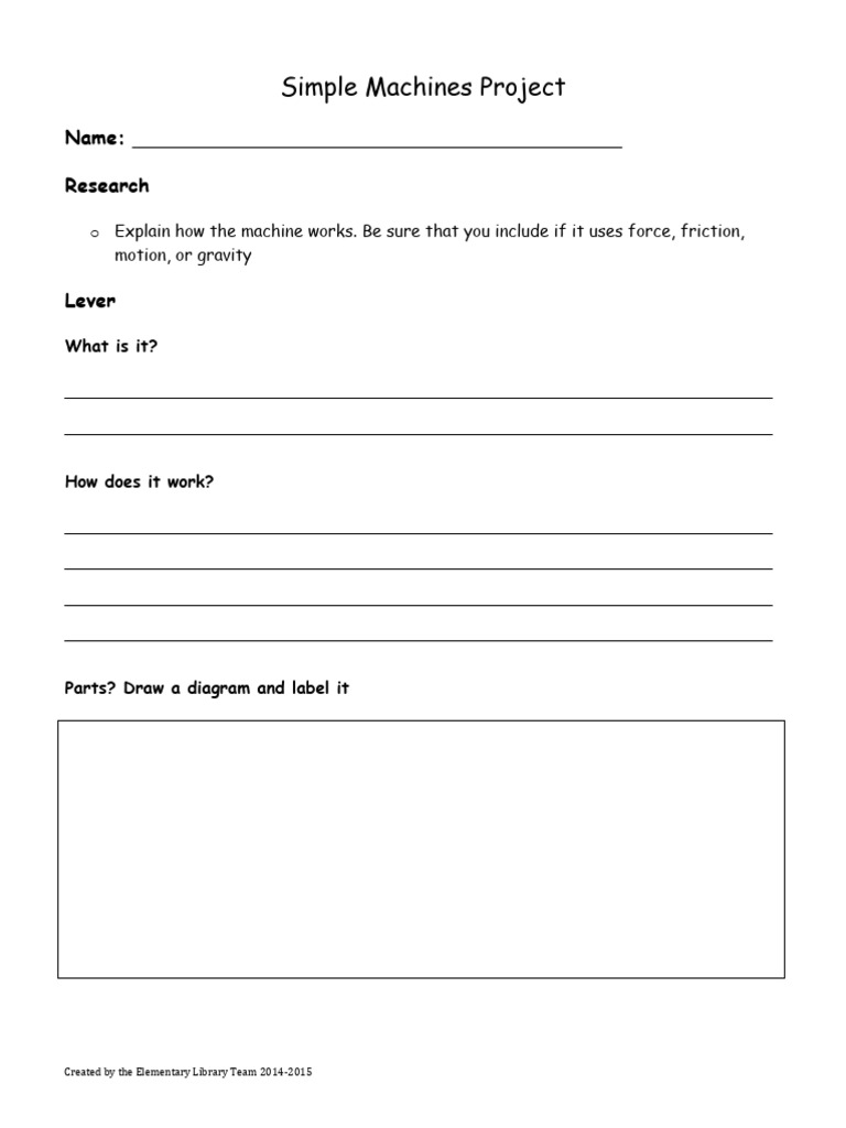 Simple Machines Project | PDF | Mechanical Engineering | Machines