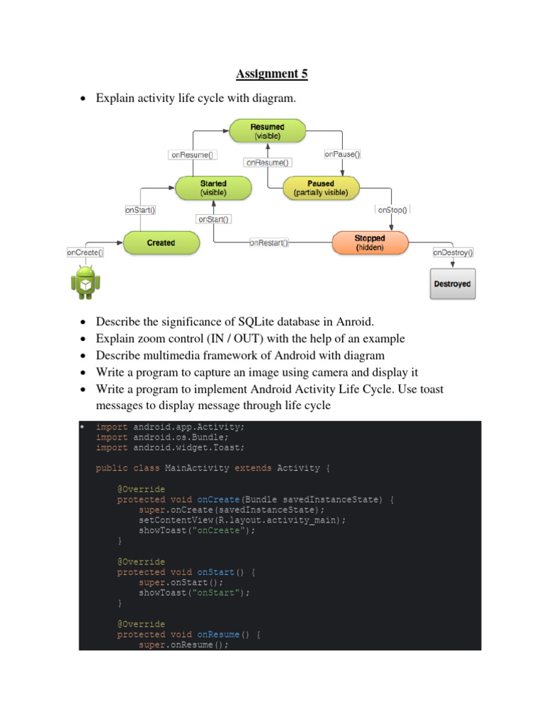 ct2 Question Bank - Mad | PDF | Android (Operating System) | Google Play