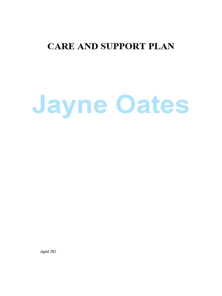Care Plan Template | PDF | Urinary Incontinence | Toothbrush