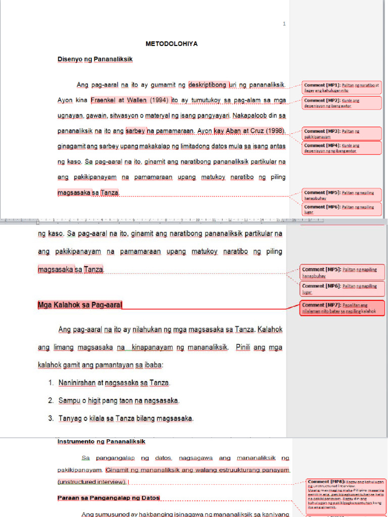 Metodolohiya NG Pananaliksik Mga Dapat Tandaan 1 | PDF