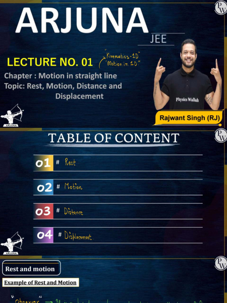 Motion in Straight Line | PDF