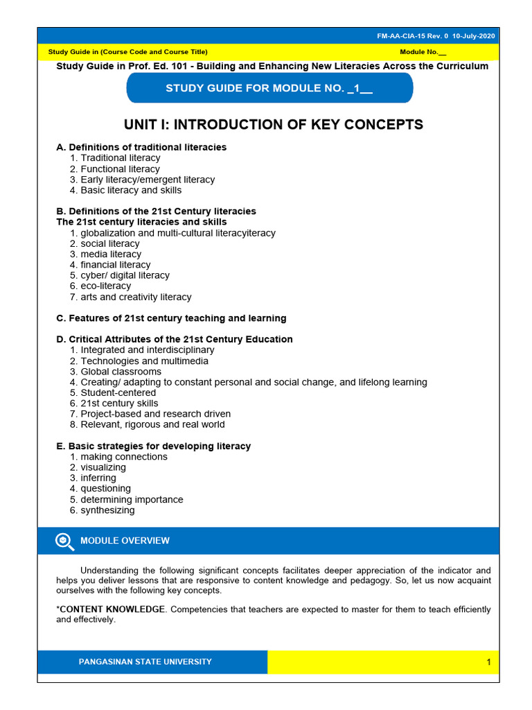 Child and Ado ProfEd 101 Study Guide 1 | PDF | Literacy | Learning