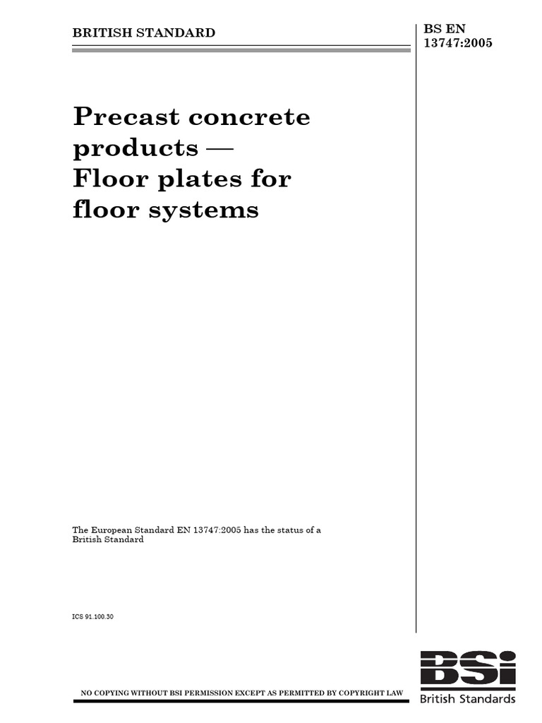 Precast Concrete Products - Floor Plates For Floor Systems: British ...
