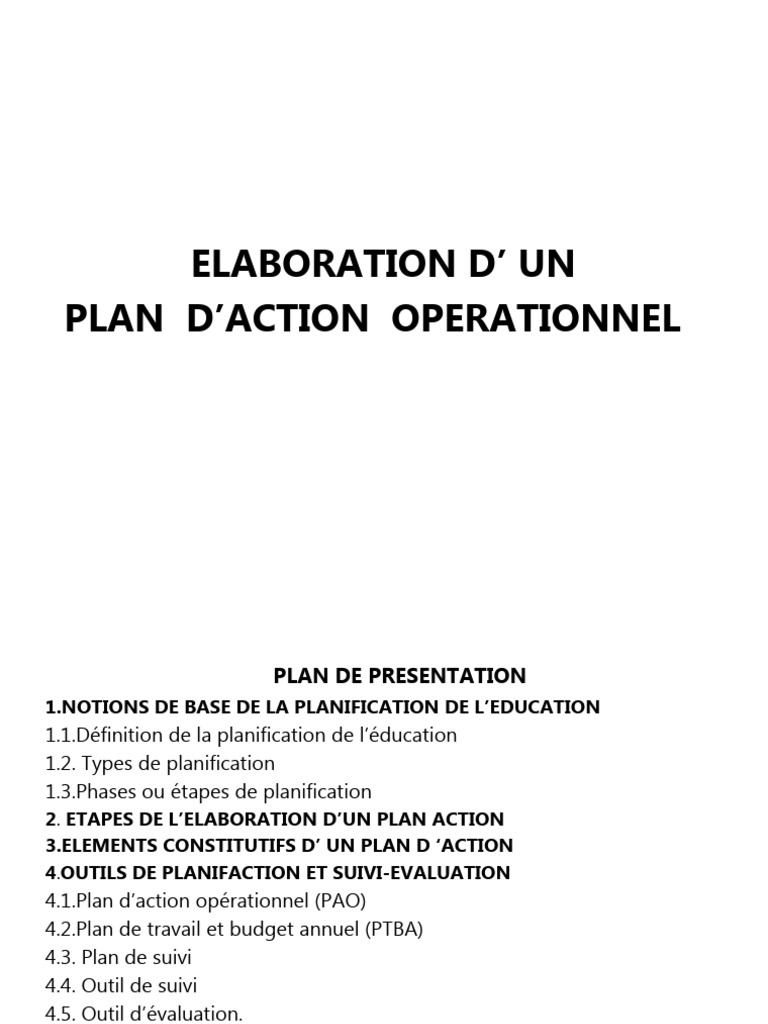 ETAPES_DE_PLANIFICATION__03_03_2018 | PDF | Planification | Analyse politique