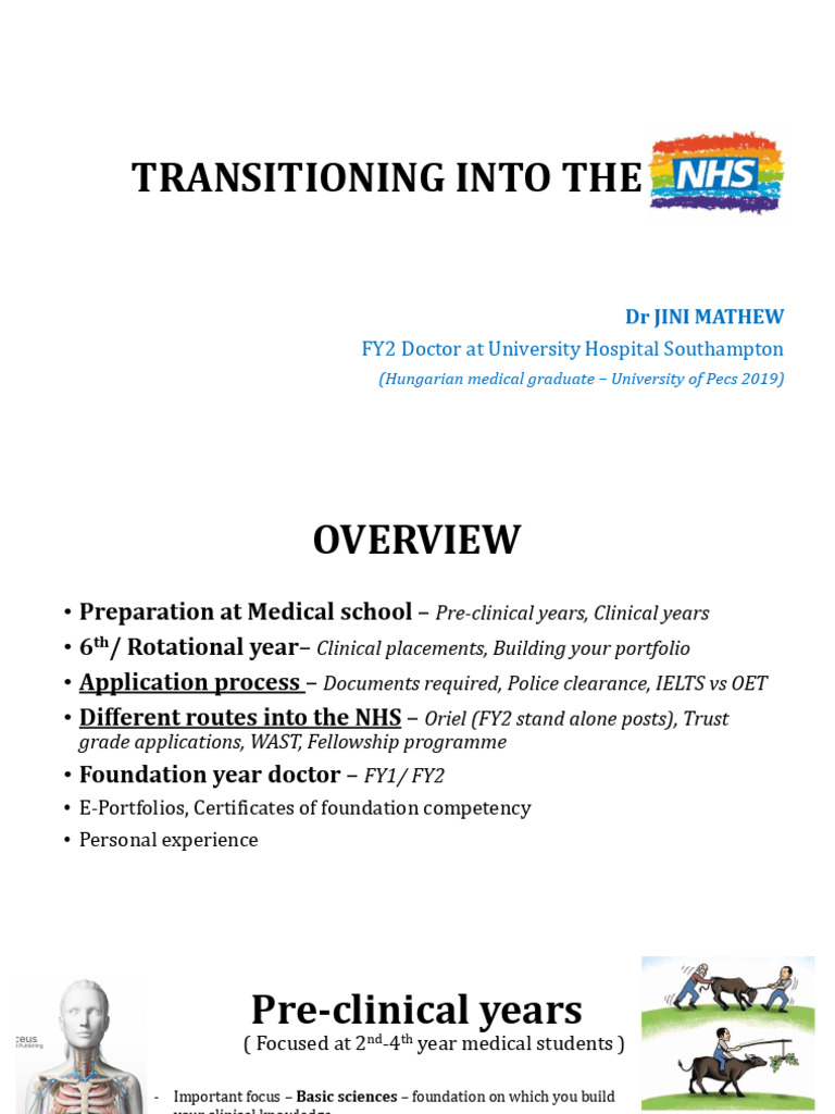 Transitioning To The NHS - Jini Mathew - MUV Medsoc Talk | PDF ...