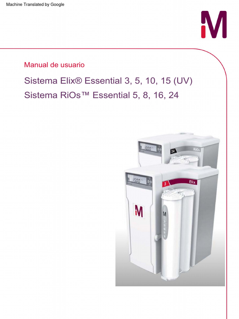 Millipore Water-Purification Elix-Essential Manual | PDF | Agua | Red ...