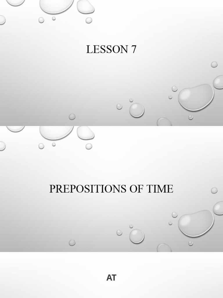 Lesson 7 | PDF | Workweek And Weekend
