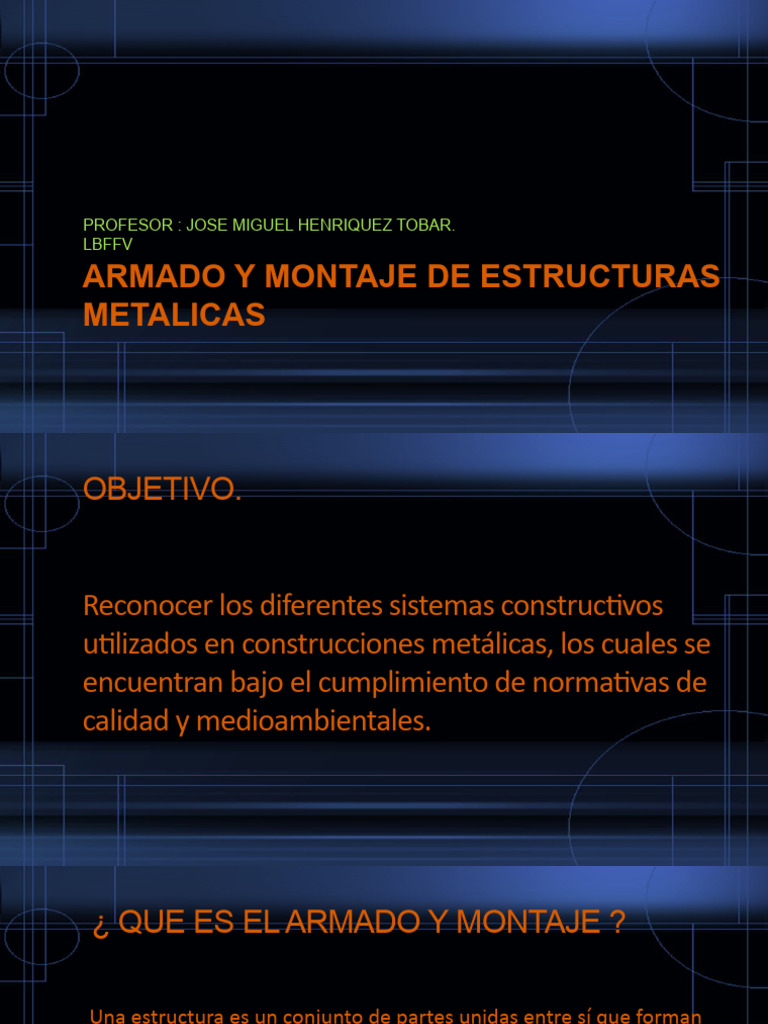 Armado y Montaje de Estructuras Metalicas Clase 1 20-22 | PDF | Acero | Aleación