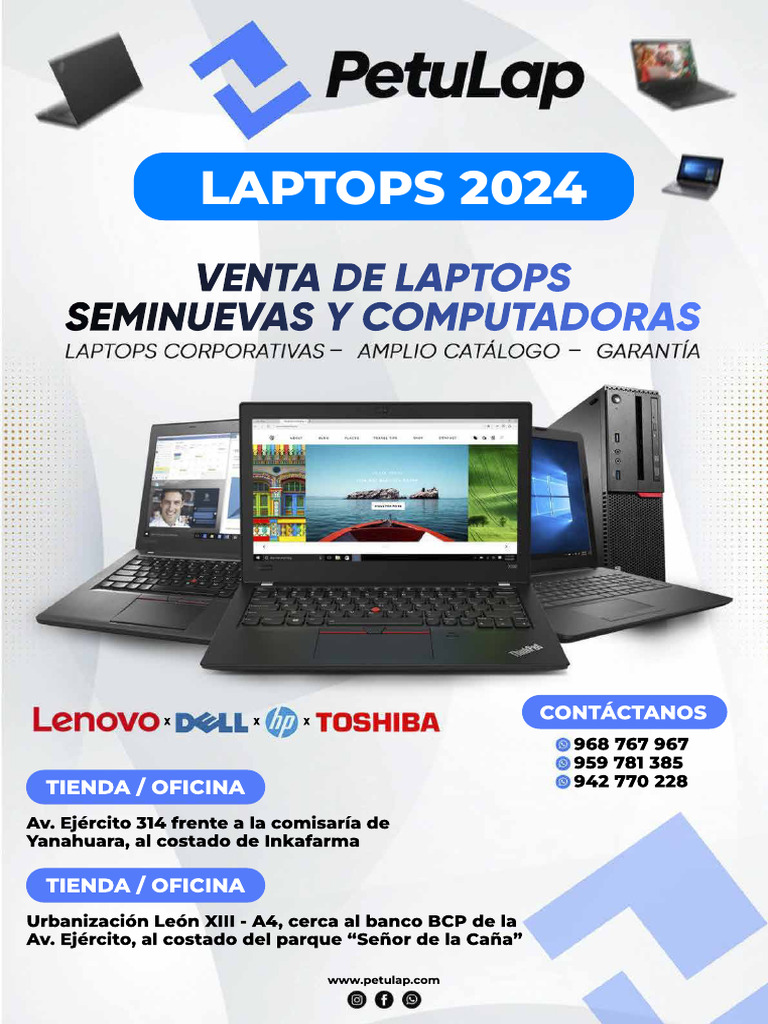 CATALOGO PETULAP LAPTOPS | PDF | Diseño