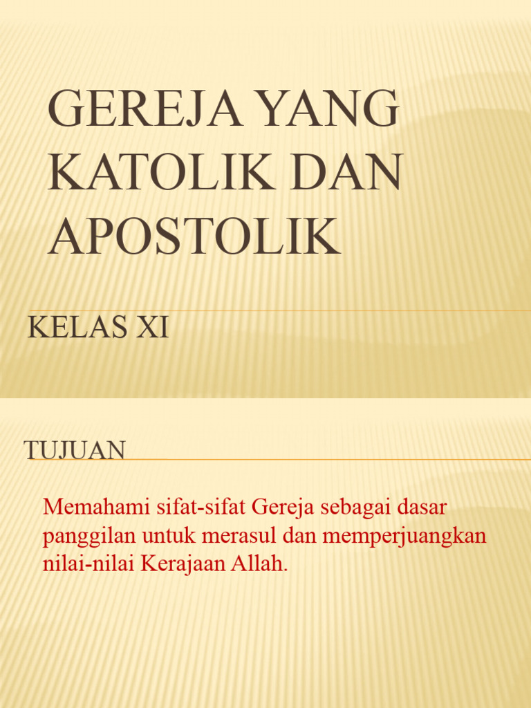 Gereja Yang Katolik Dan Apostolik | PDF