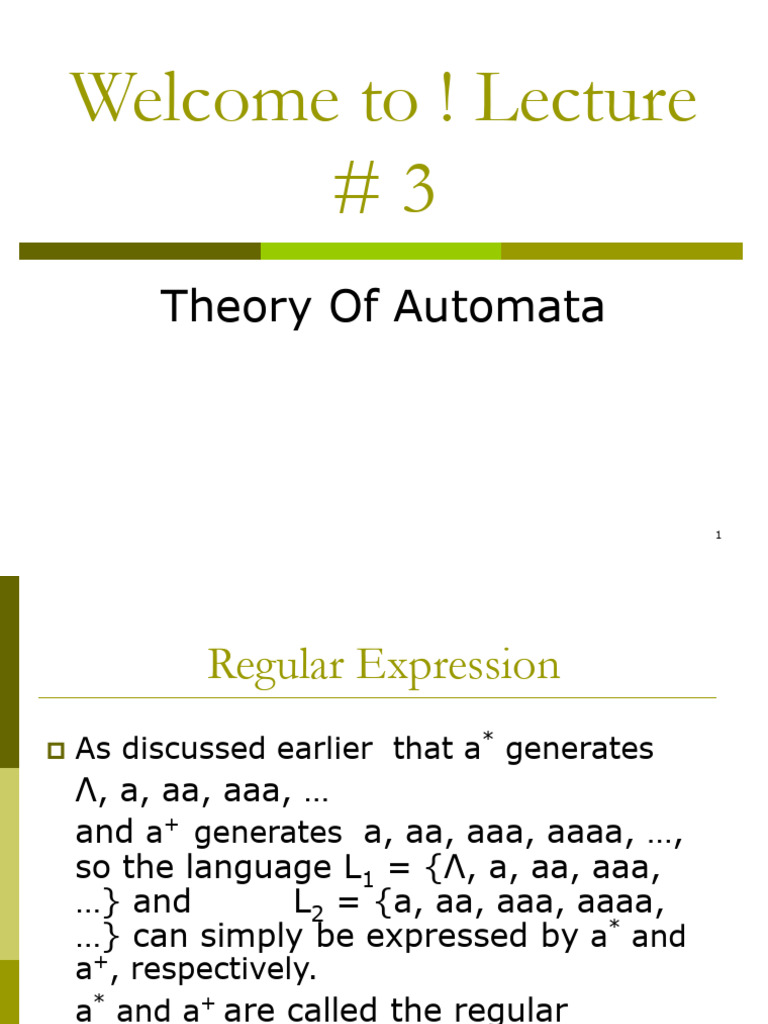Lesson 3 | Download Free PDF | Regular Expression | String (Computer Science)