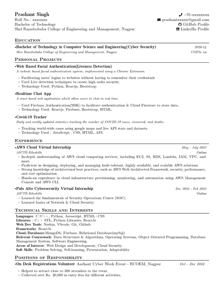 ATS-Optimized Resume for Tech Roles | PDF | Amazon Web Services | Cloud ...