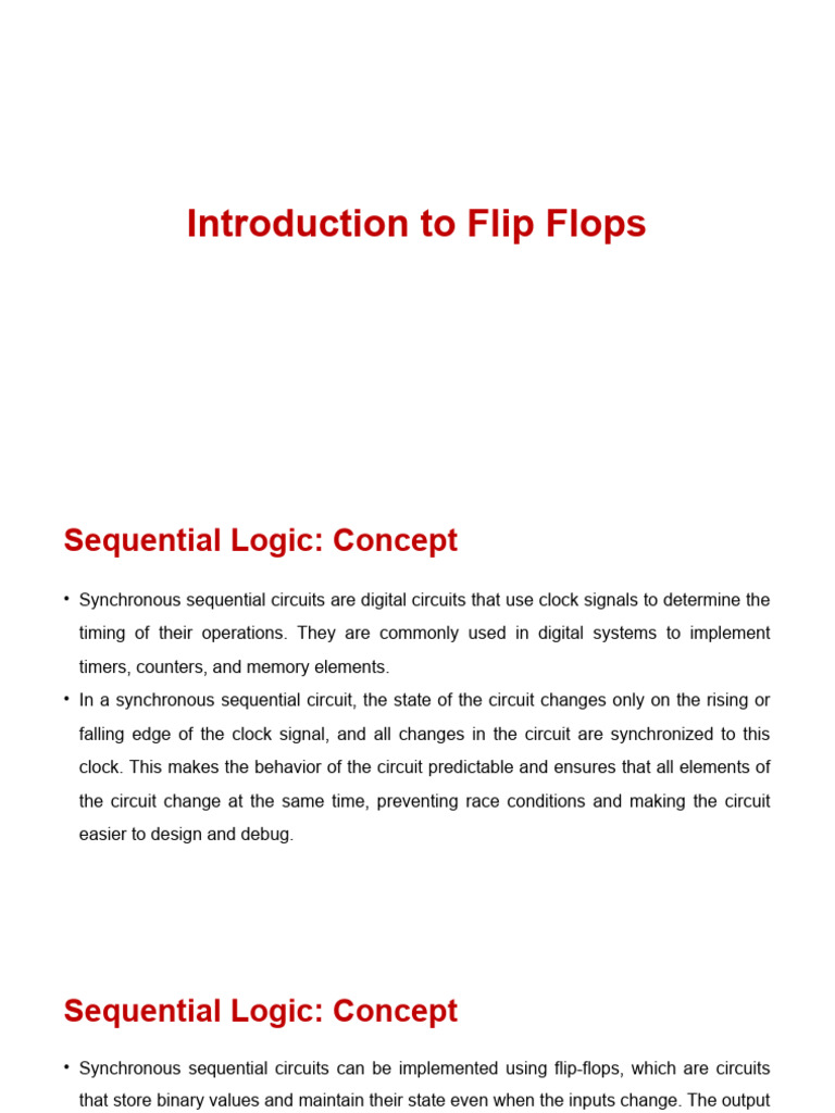 Flip Flops New Final | PDF | Electronic Circuits | Digital Electronics
