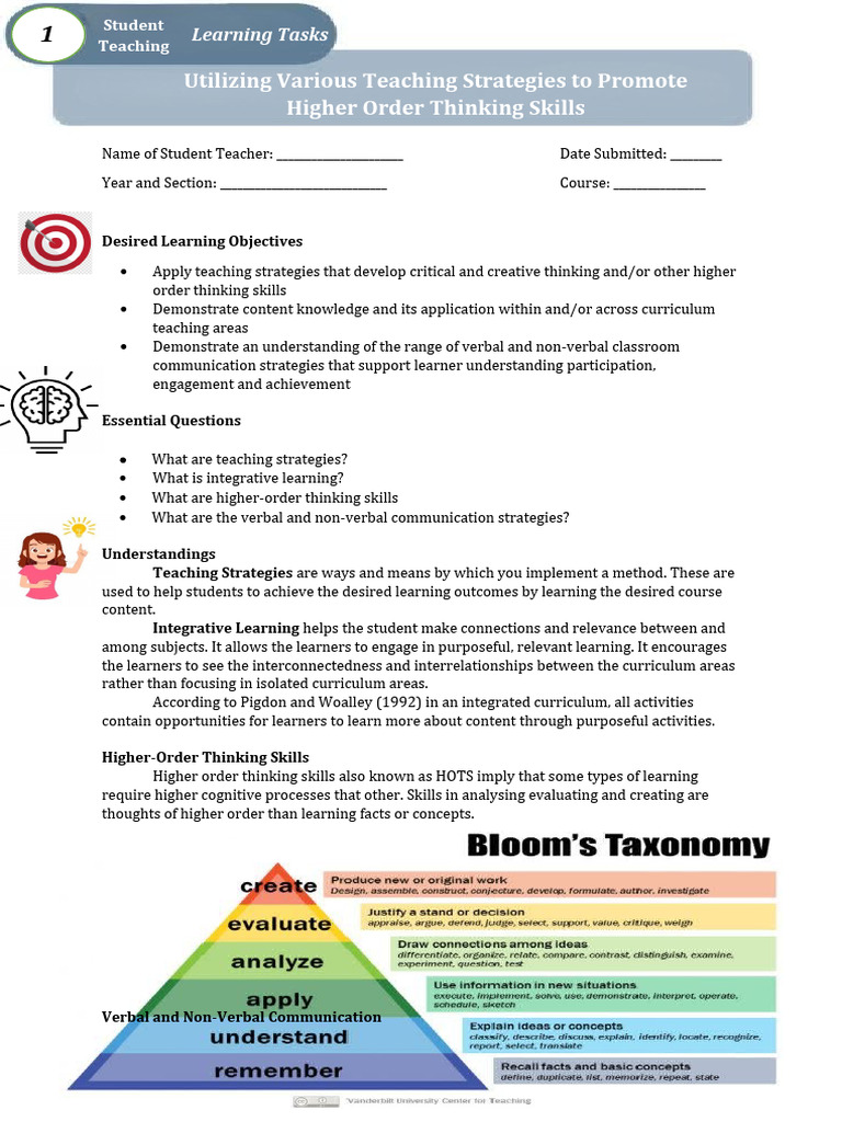 ST Learning Task 12 | Download Free PDF | Communication | Nonverbal ...