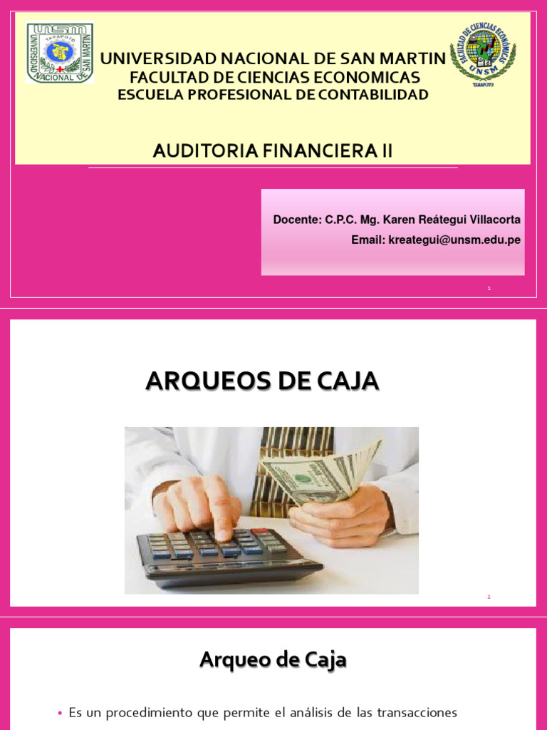 Procedimientos de Arqueo de Caja | PDF | Cheque | Contabilidad