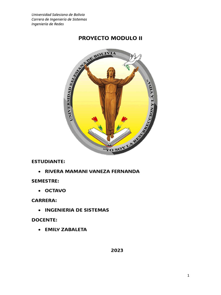 Proyecto Modulo Ii | PDF | Red de computadoras | Punto de acceso inalámbrico