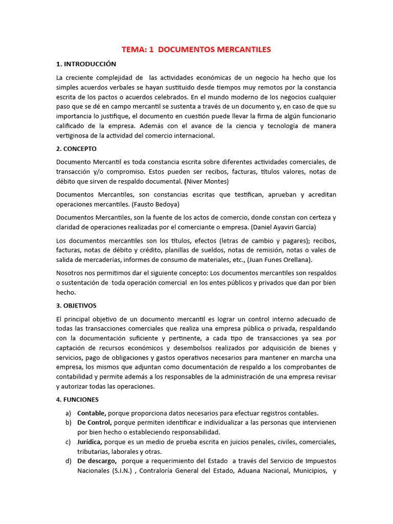 2021 Resumen Tema 1 DOCUMENTOS 1B Dbosco | PDF | Contabilidad | Pagos