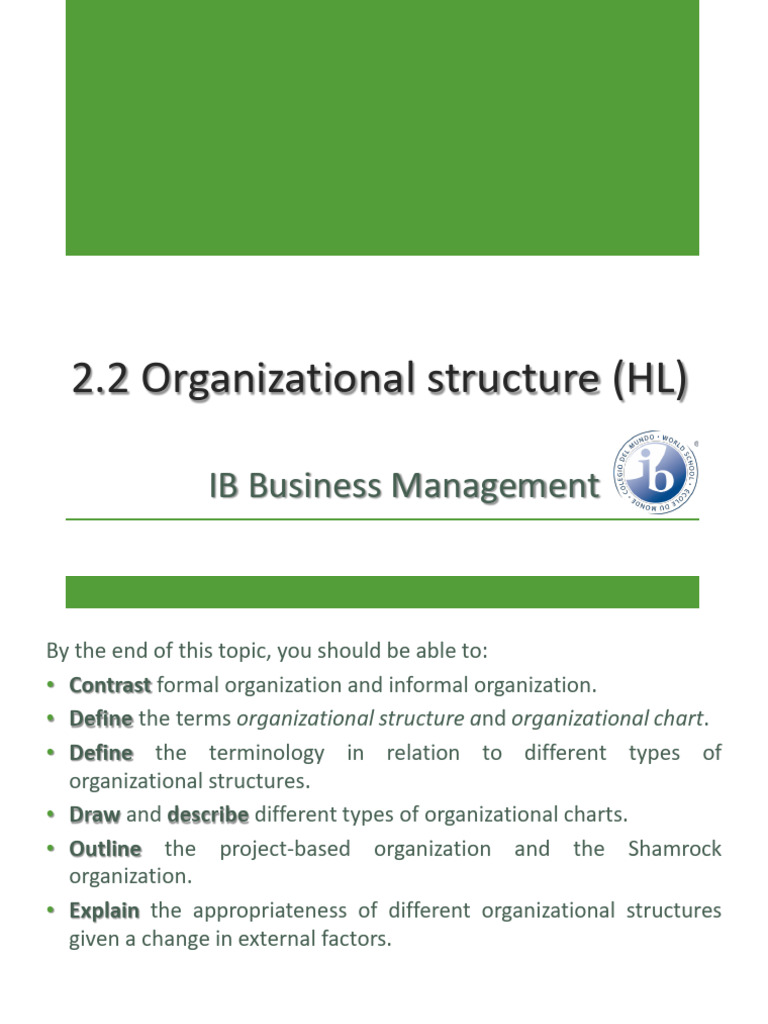 Organizational Structure 2 2 Pdf Organizational Structure
