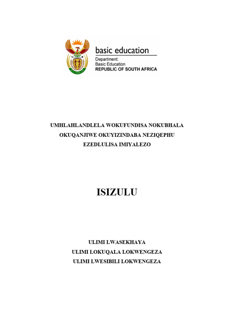 Isizulu Essay Writing Guide for Grades 7-12 | PDF