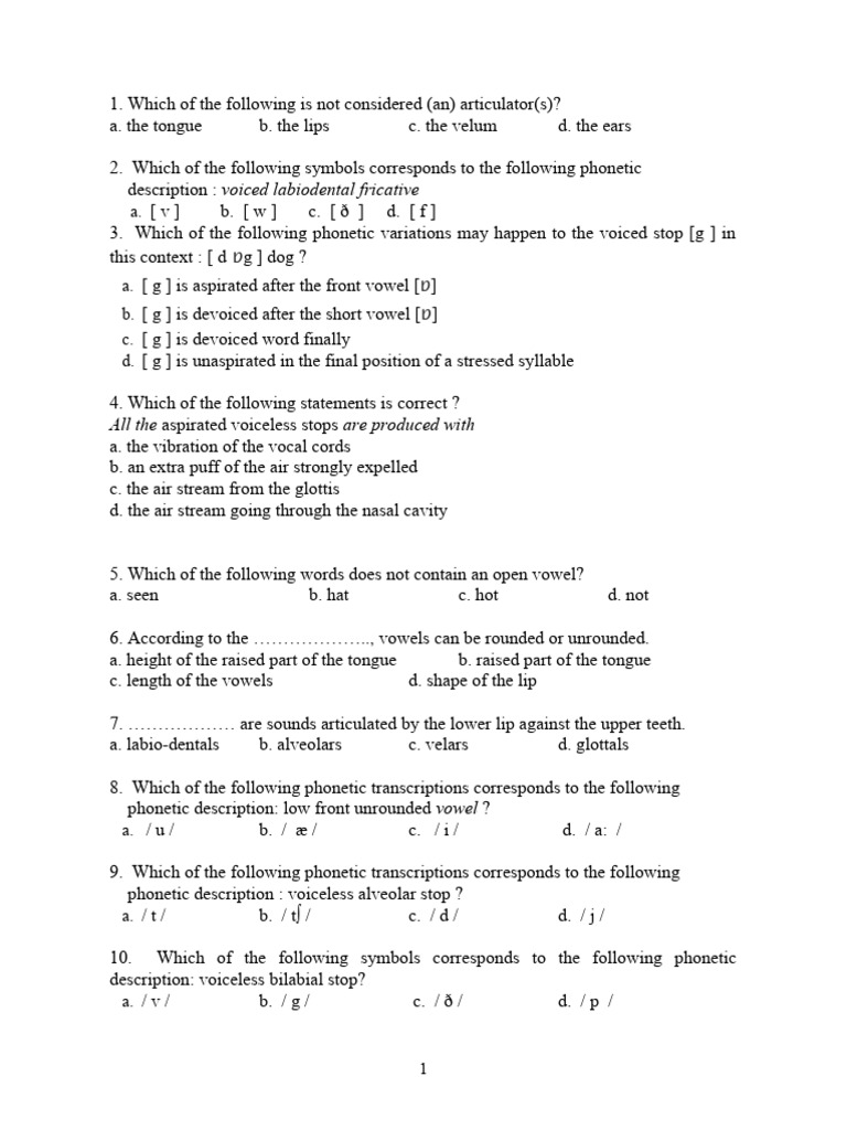 PHONETICS AND PHONOLOGY ASSIGNMENT 3 | PDF | Phonetics | Consonant