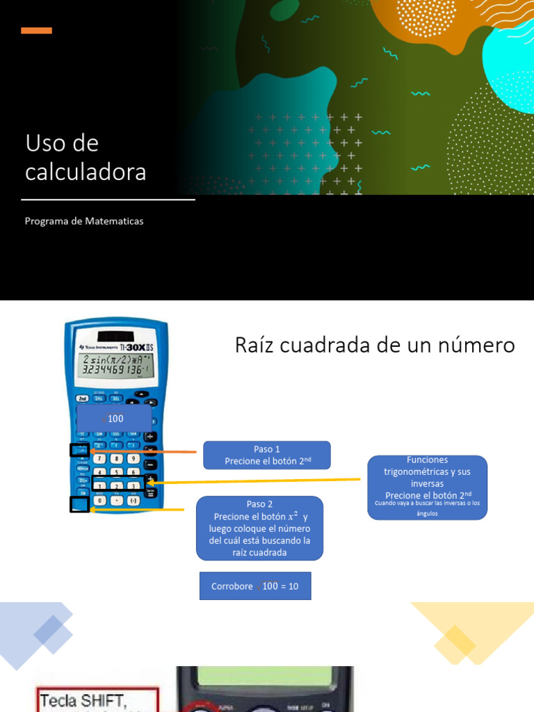 Uso de La Calculadora | PDF