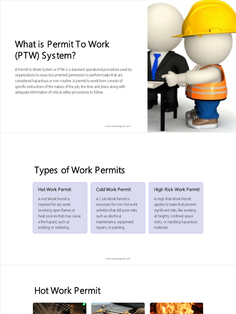 What Is Permit To Work PTW System | Download Free PDF | Welding ...