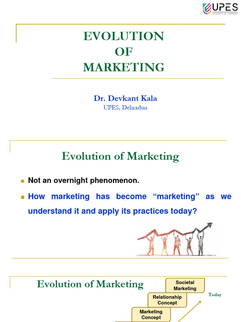 Evolution of Marketing Concepts | PDF | Marketing | Customer