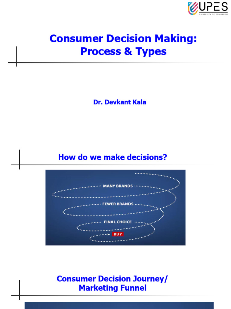 Lecture 9 - Consumer Decision - Process & Types | PDF | Consumer ...