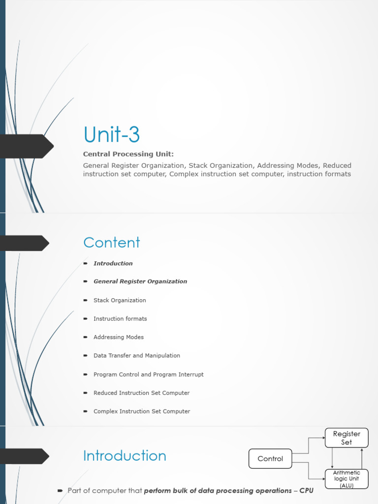 Unit 3 JSPSingh | PDF | Central Processing Unit | Computer Data Storage