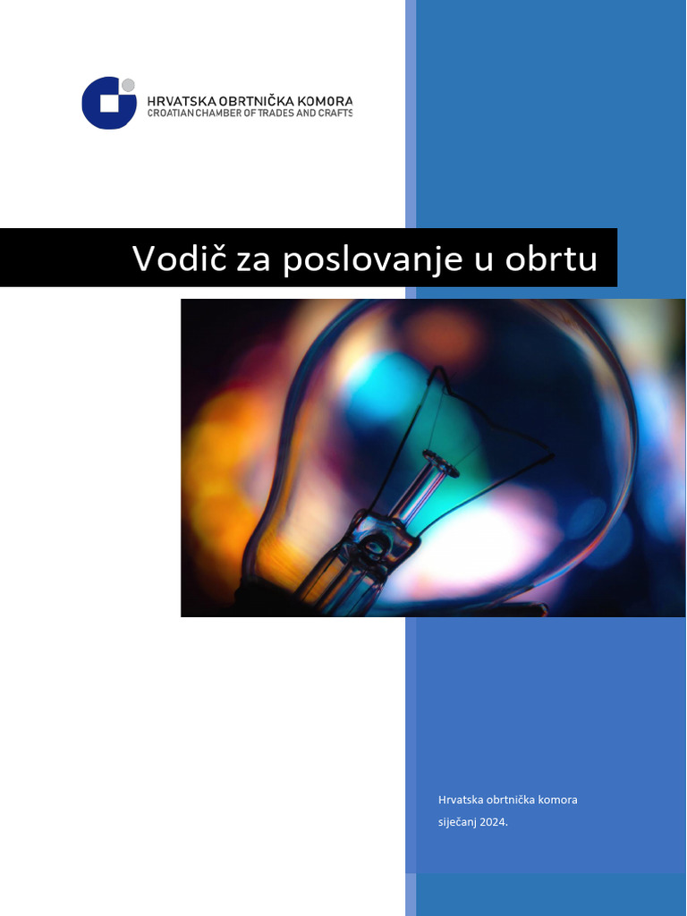 HOK Vodic Za Poslovanje U Obrtu 2024 Sijecanj 0 | PDF
