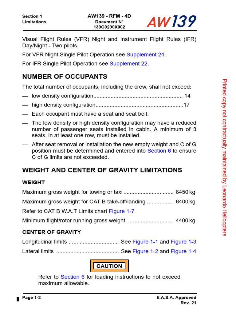 AW139 Helicopter Specifications Overview | PDF | Visual Flight Rules ...