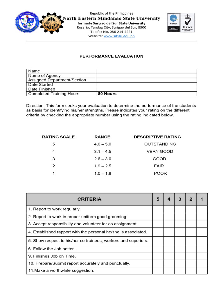 Performance Evaluation | PDF | Performance Appraisal | Business