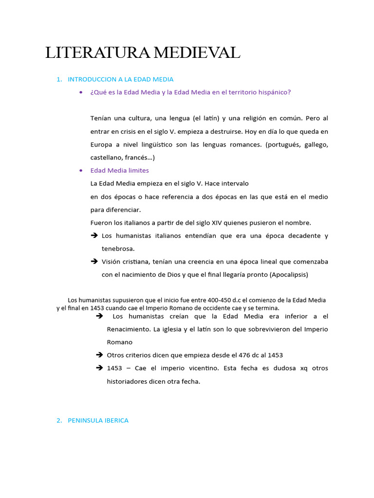 Literatura Medieval | PDF | Metro (poesía)