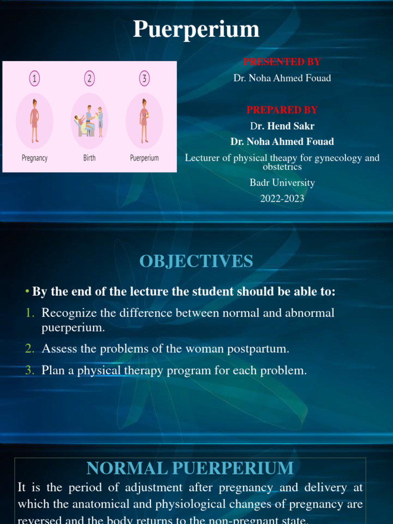 7-Puerperium | PDF | Postpartum Period | Uterus