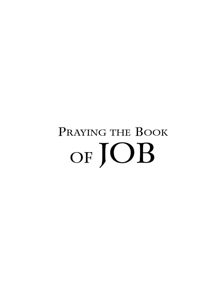 Praying The Book of Job, 0768423619 | PDF | Book Of Job | Book Of Genesis
