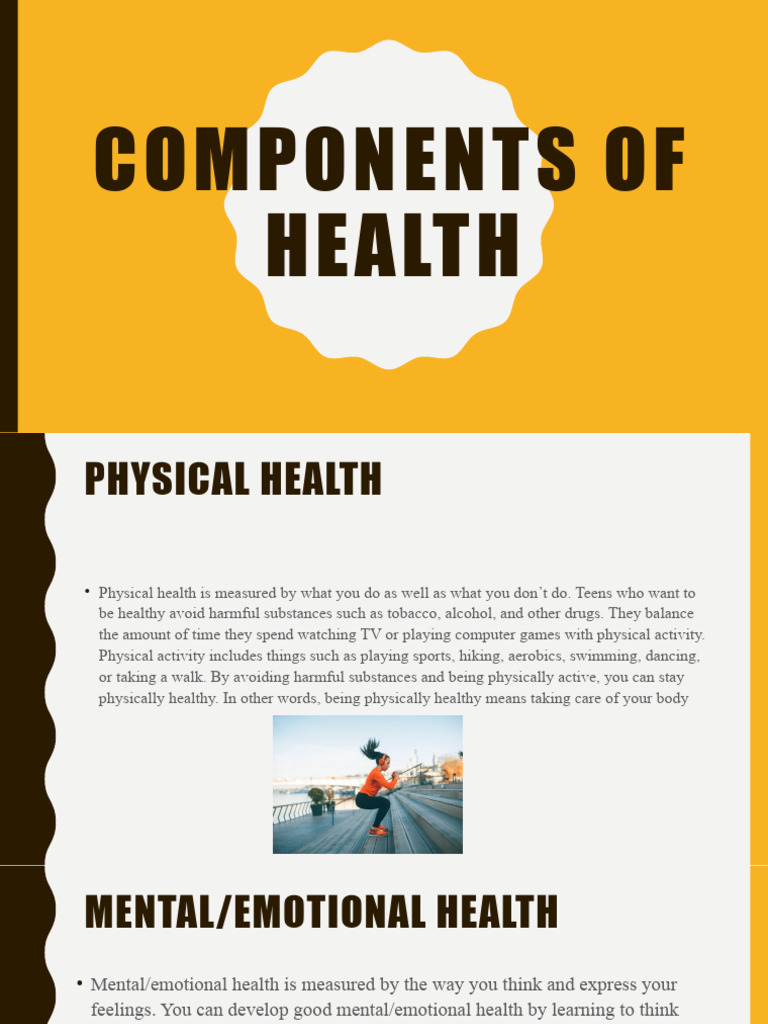 Components of Health | PDF