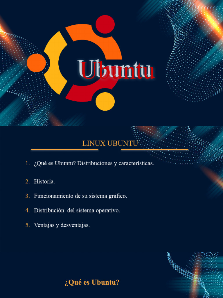 Presentación Ubuntu | PDF | Distribución de Linux | Software libre