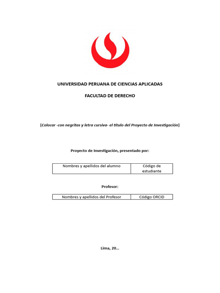 Nuevo Formato Del Proyecto de Investigación. Upc | PDF | Science | Cognición