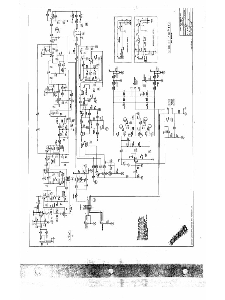 Peavey Studio Pro 110 Schematic | PDF