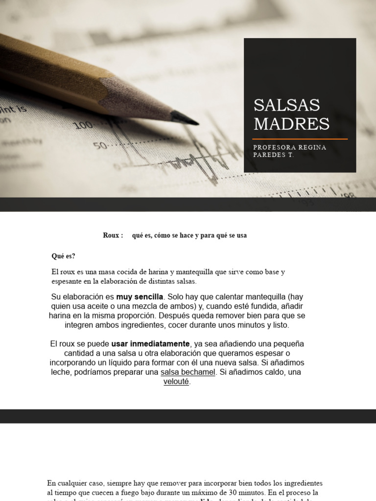 Salsas Madres | PDF | Salsa | Cocinando