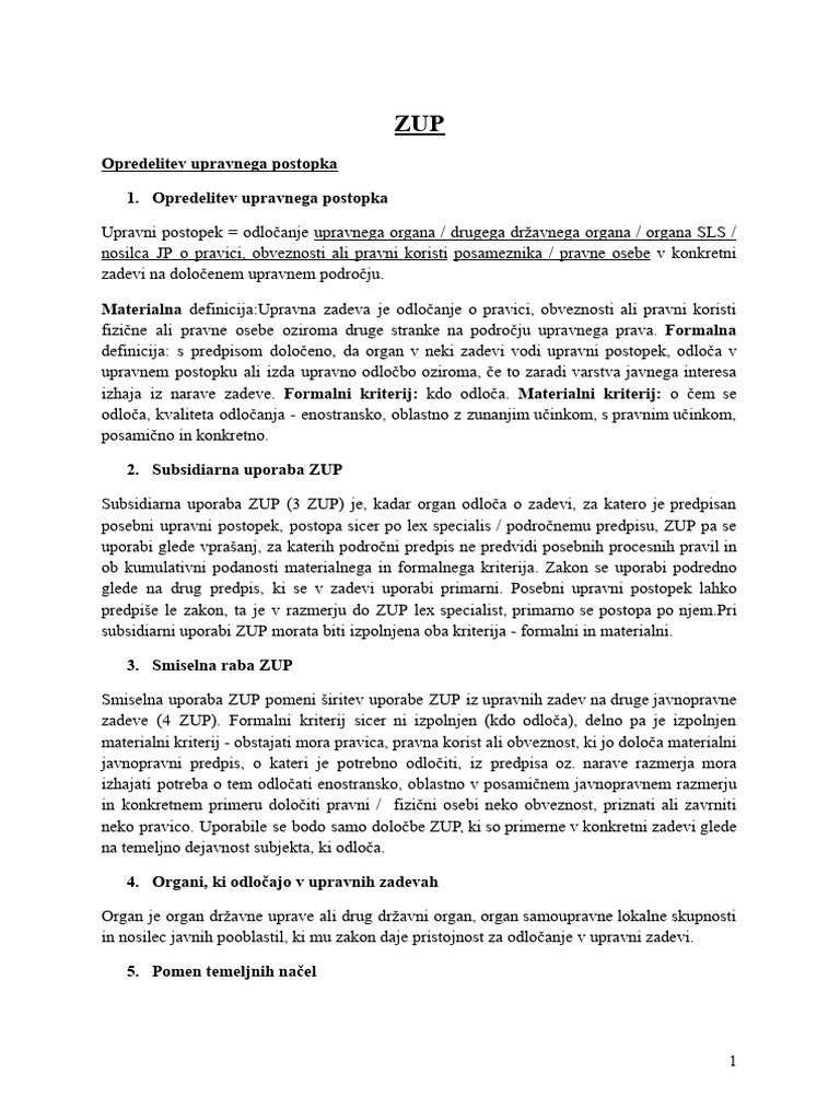 Krajši Zup Zus 1 | PDF