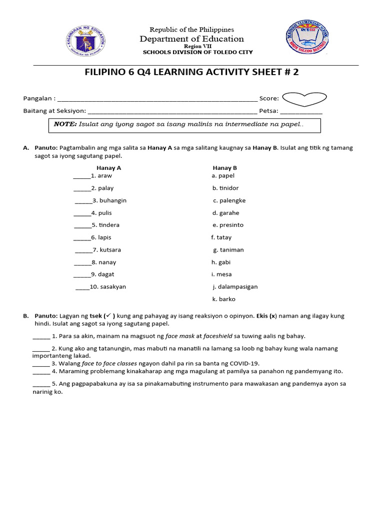 Las-Q4 Fil6 M2 | PDF