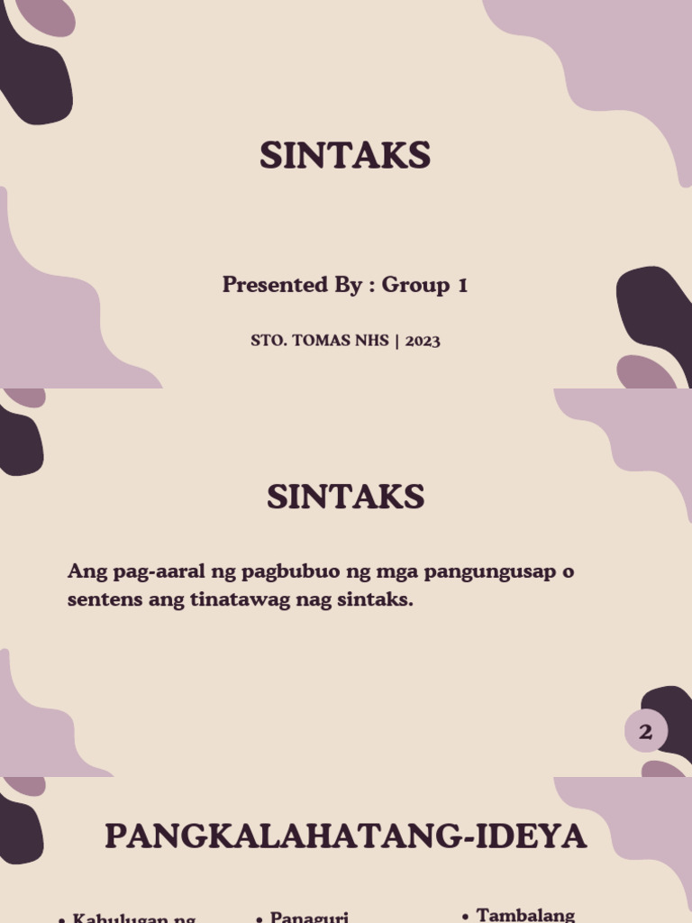SINTAKS | PDF