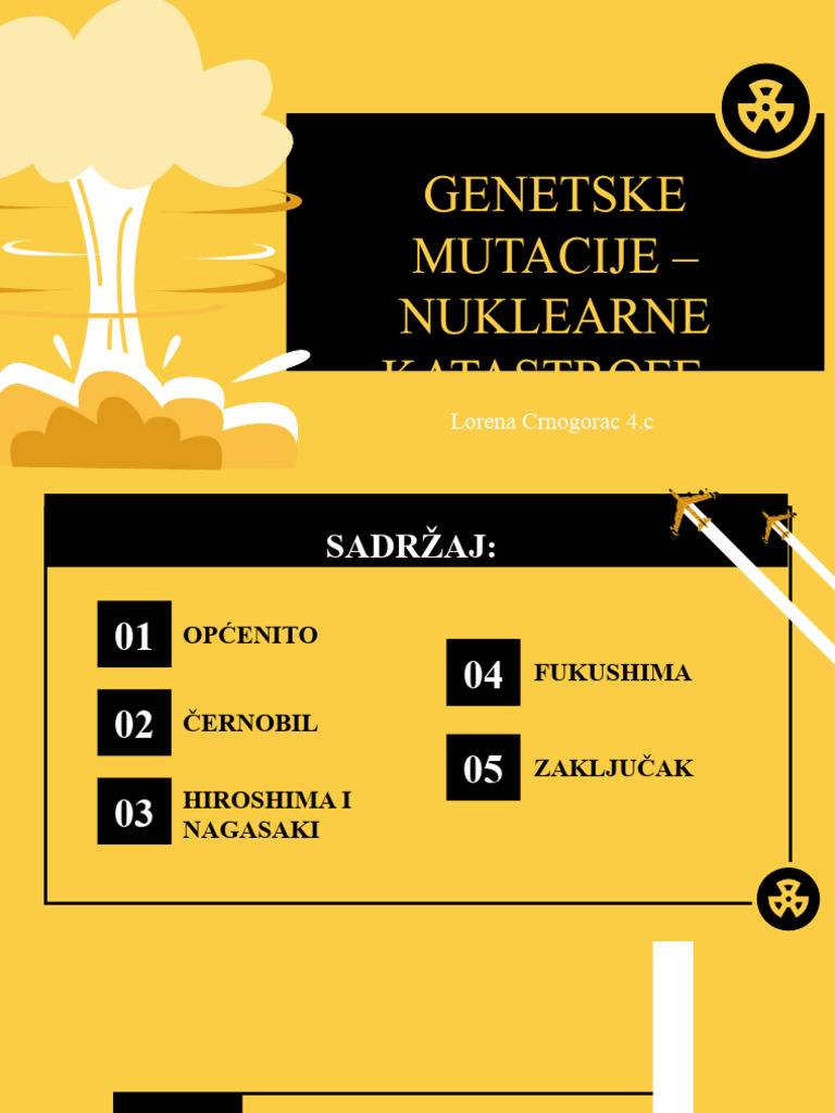 Genske Mutacije - Nuklearne Katastrofe | PDF