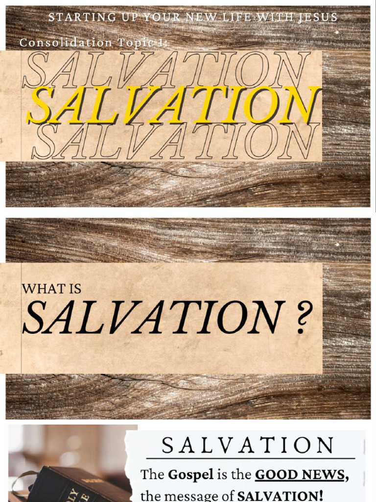SUYNLWJ - Topic 1 - SALVATION | PDF