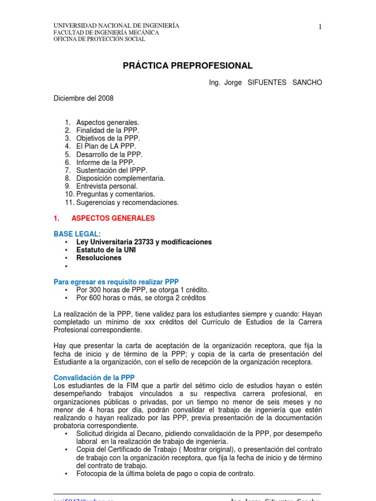 Guía de Práctica Preprofesional en Ingeniería | PDF | Ingeniería | Ingeniería mecánica